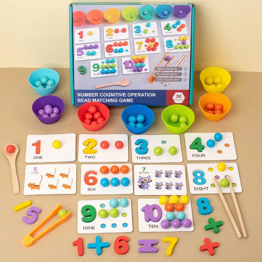 Familysplace™-Montessori Math Counting and Sorting Toy Game ...