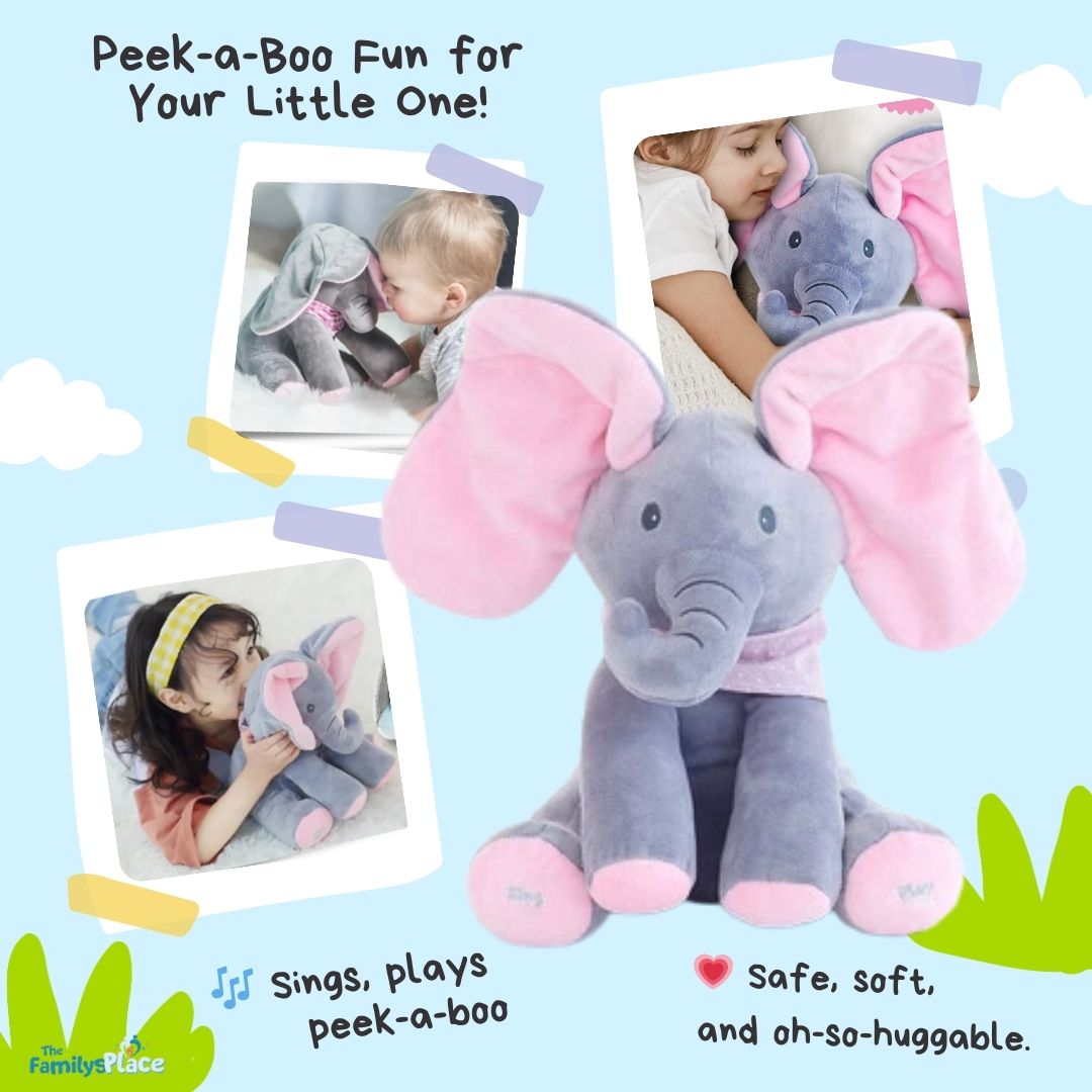 Peek a boo Talking Elephant - Familysplace™ – TheFamilysPlace